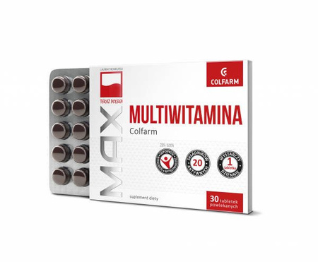 Multiwitamina MAX Colfarm, 30 tabletek | LEKI I SUPLEMENTY \ Witaminy i ...