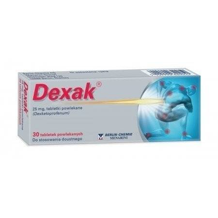 Dexak 25 mg.x 30 tabl. | LEKI I SUPLEMENTY \ Ból \ Ból mięśni i stawów ...
