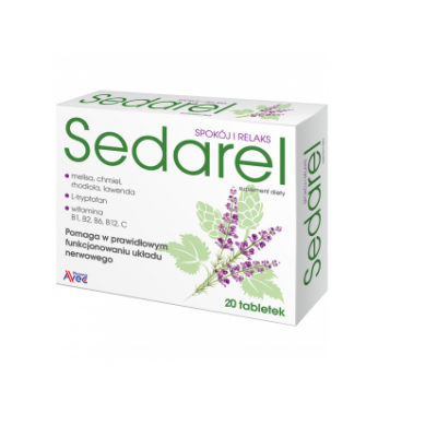 Sedarel 0,5 g, 20 tabletek powlekanych | LEKI I SUPLEMENTY \ Układ ...